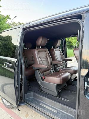 Black Mercedes-Benz V 250 2016 in Jurmala, with an engine capacity of 2.10 L and mileage of 0 thousand km for 21800 €, photo 12 on AUTOMOTO.COM.LV