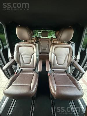 Black Mercedes-Benz V 250 2016 in Jurmala, with an engine capacity of 2.10 L and mileage of 0 thousand km for 21800 €, photo 15 on AUTOMOTO.COM.LV