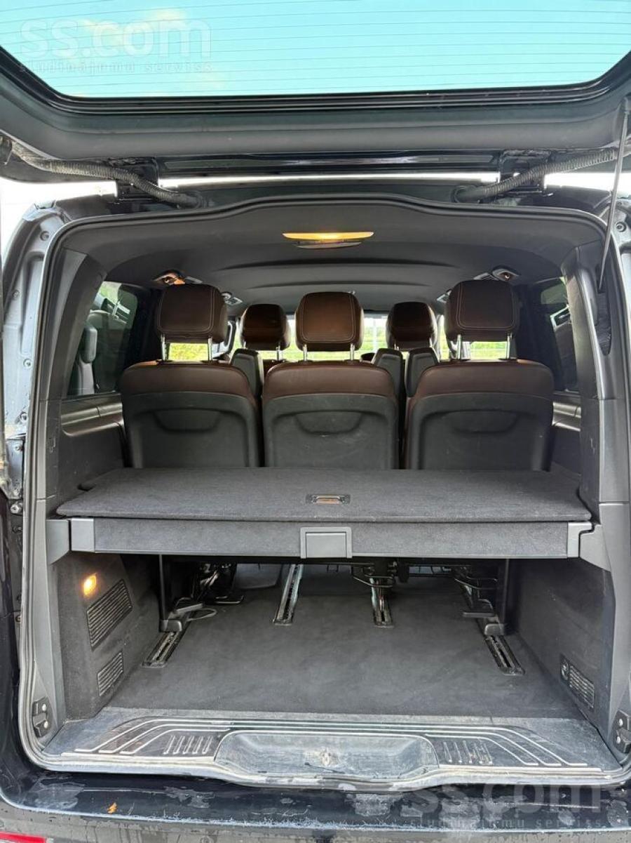 Black Mercedes-Benz V 250 2016 in Jurmala, with an engine capacity of 2.10 L and mileage of 0 thousand km for 21800 €, photo 16 on AUTOMOTO.COM.LV
