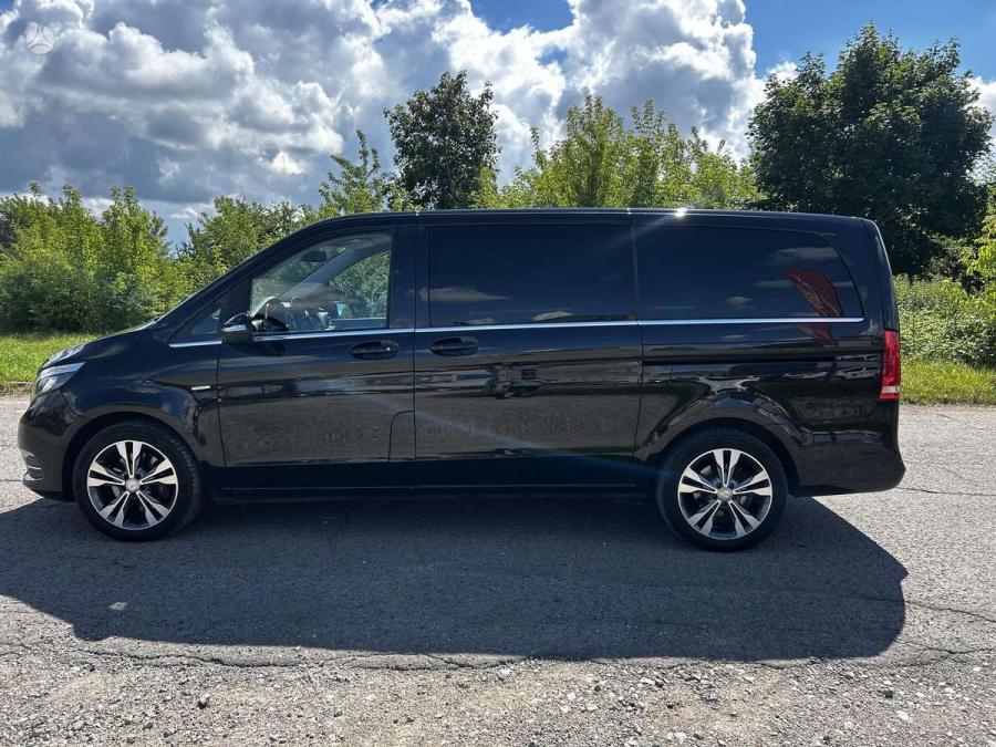 Black Mercedes-Benz V 250 2016 in Panevezys, with an engine capacity of 2.14 L and mileage of 288 thousand km for 24000 €, photo 7 on AUTOMOTO.COM.LV