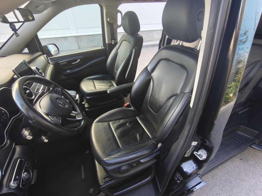 Black Mercedes-Benz V 250 2016 in Klaipeda, with an engine capacity of 2.10 L and mileage of 290 thousand km for 24700 €, photo 14 on AUTOMOTO.COM.LV