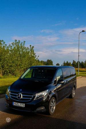 Black Mercedes-Benz V 250 2016 in Panevezys, with an engine capacity of 2.14 L and mileage of 301 thousand km for 26700 €, photo  on AUTOMOTO.COM.LV