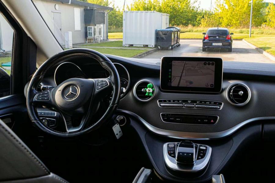 Black Mercedes-Benz V 250 2016 in Panevezys, with an engine capacity of 2.14 L and mileage of 301 thousand km for 26500 €, photo 17 on AUTOMOTO.COM.LV
