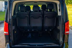 Black Mercedes-Benz V 250 2016 in Panevezys, with an engine capacity of 2.14 L and mileage of 301 thousand km for 26500 €, photo 28 on AUTOMOTO.COM.LV