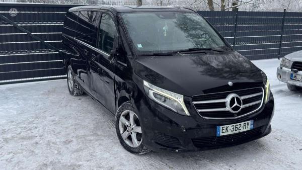 Black Mercedes-Benz V 250 2017 in Jonava, with an engine capacity of 2.14 L and mileage of 320 thousand km for 16850 €, photo 9 on AUTOMOTO.COM.LV