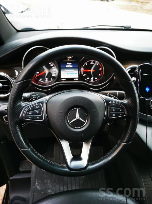 Melns Mercedes-Benz V 250 2017 Rīga, ar dzinēja tilpumu 2.20 L un nobraukumu 254 tūkst. km par 27300 €, foto 9 vietnē AUTOMOTO.COM.LV