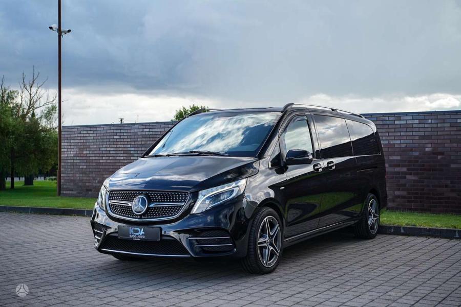 Black Mercedes-Benz V 250 2017 in Marijampole, with an engine capacity of 2.14 L and mileage of 308 thousand km for 29450 €, photo 6 on AUTOMOTO.COM.LV
