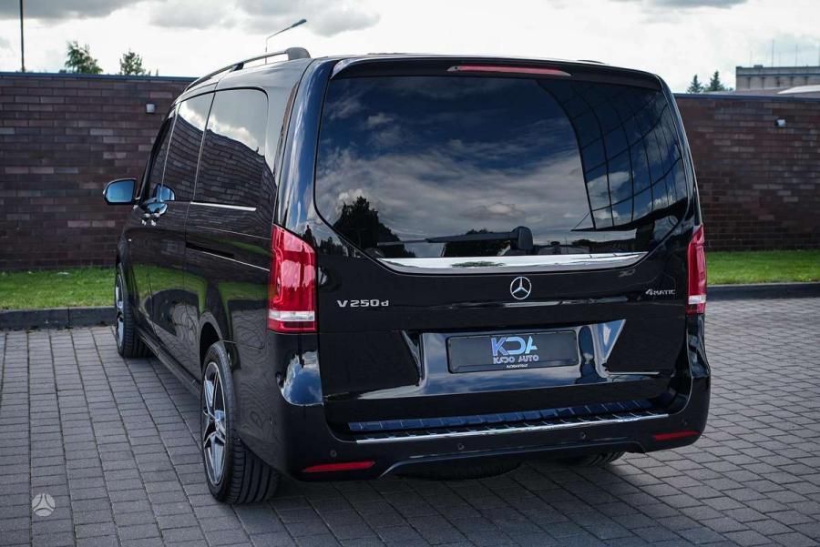 Black Mercedes-Benz V 250 2017 in Marijampole, with an engine capacity of 2.14 L and mileage of 308 thousand km for 29450 €, photo 11 on AUTOMOTO.COM.LV