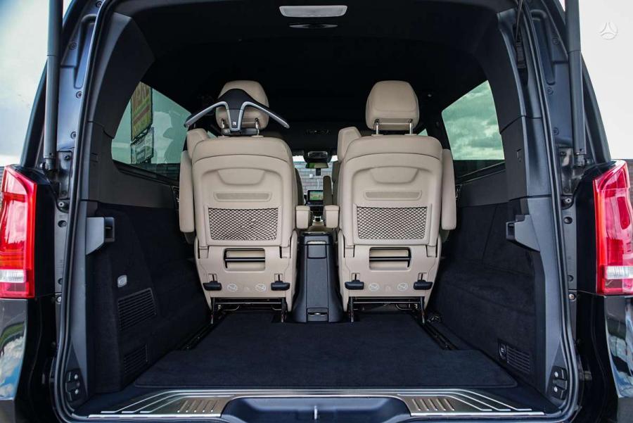 Black Mercedes-Benz V 250 2017 in Marijampole, with an engine capacity of 2.14 L and mileage of 308 thousand km for 29450 €, photo 16 on AUTOMOTO.COM.LV