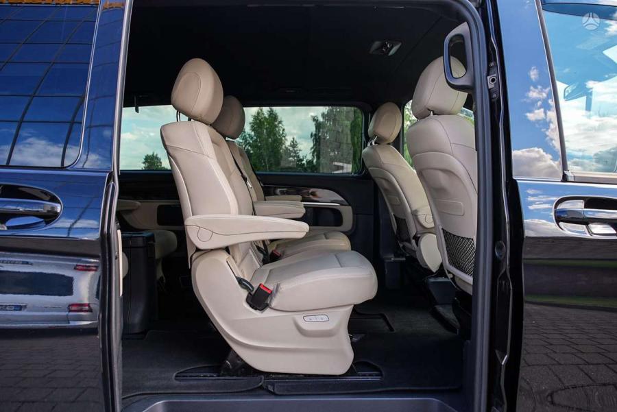 Black Mercedes-Benz V 250 2017 in Marijampole, with an engine capacity of 2.14 L and mileage of 308 thousand km for 29450 €, photo 38 on AUTOMOTO.COM.LV