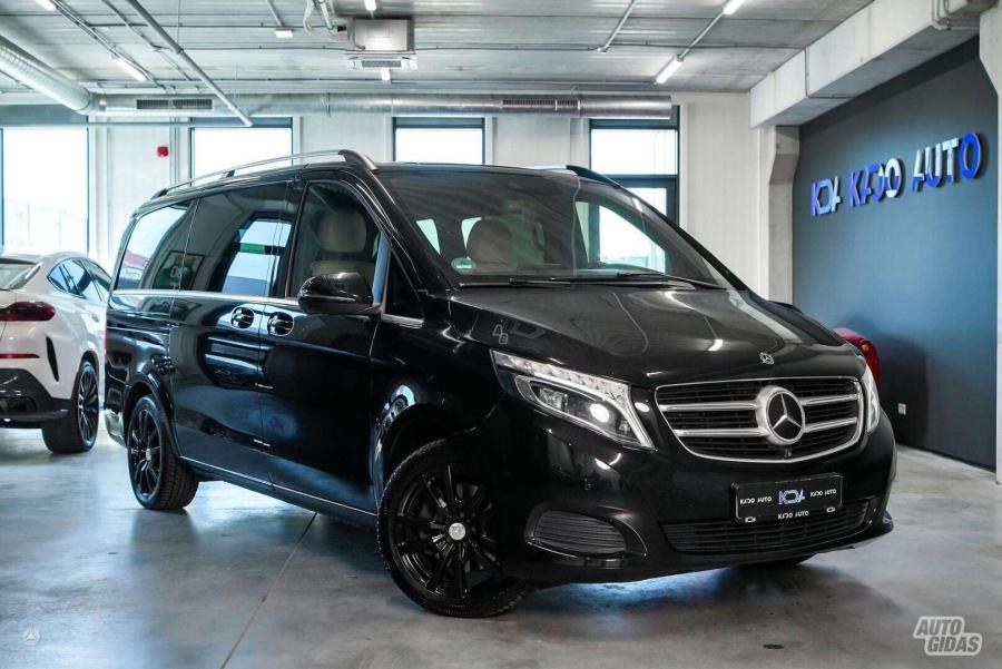Black Mercedes-Benz V 250 2018 in Marijampole, with an engine capacity of 2.10 L and mileage of 245 thousand km for 30450 €, photo 1 on AUTOMOTO.COM.LV