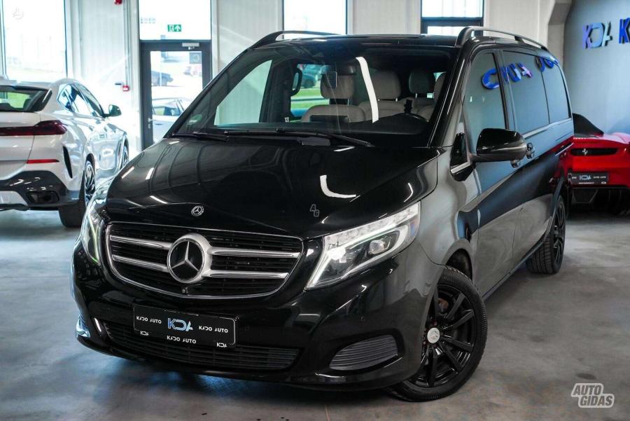 Black Mercedes-Benz V 250 2018 in Marijampole, with an engine capacity of 2.10 L and mileage of 245 thousand km for 30450 €, photo 5 on AUTOMOTO.COM.LV
