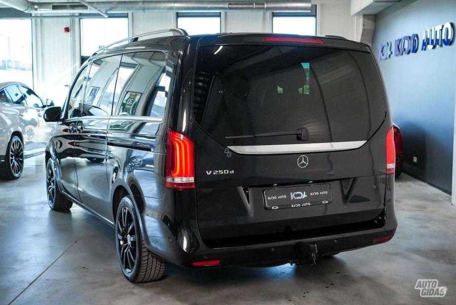 Black Mercedes-Benz V 250 2018 in Marijampole, with an engine capacity of 2.10 L and mileage of 245 thousand km for 30450 €, photo 10 on AUTOMOTO.COM.LV
