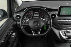 Black Mercedes-Benz V 250 2018 in Vilnius, with an engine capacity of 2.14 L and mileage of 198 thousand km for 27990 €, photo 17 on AUTOMOTO.COM.LV