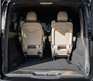 Black Mercedes-Benz V 250 2018 in Marijampole, with an engine capacity of 2.14 L and mileage of 245 thousand km for 29950 €, photo 14 on AUTOMOTO.COM.LV