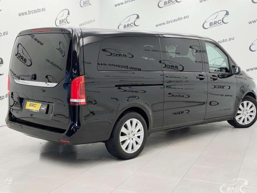 Black Mercedes-Benz V 250 2020 in Vilnius, with an engine capacity of 1.95 L and mileage of 405 thousand km for 26500 €, photo 4 on AUTOMOTO.COM.LV