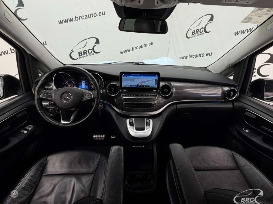 Black Mercedes-Benz V 250 2020 in Vilnius, with an engine capacity of 1.95 L and mileage of 405 thousand km for 26500 €, photo 5 on AUTOMOTO.COM.LV