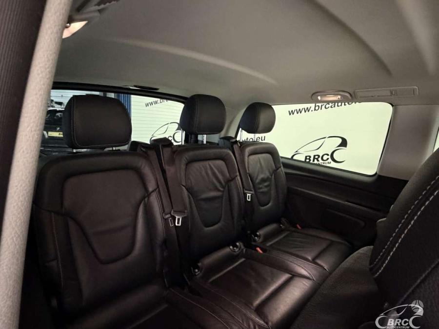 Black Mercedes-Benz V 250 2020 in Vilnius, with an engine capacity of 1.95 L and mileage of 405 thousand km for 26500 €, photo 14 on AUTOMOTO.COM.LV