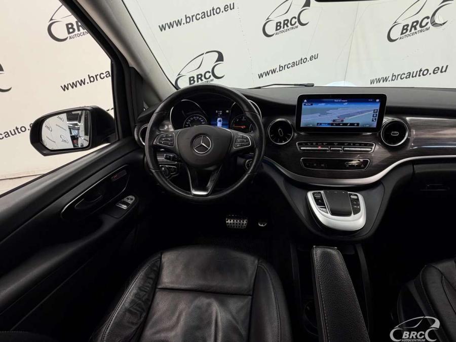 Black Mercedes-Benz V 250 2020 in Vilnius, with an engine capacity of 1.95 L and mileage of 405 thousand km for 26500 €, photo 18 on AUTOMOTO.COM.LV