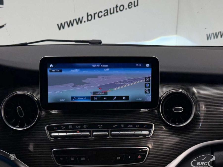 Black Mercedes-Benz V 250 2020 in Vilnius, with an engine capacity of 1.95 L and mileage of 405 thousand km for 26500 €, photo 20 on AUTOMOTO.COM.LV
