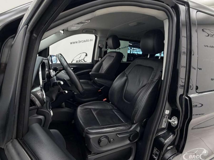 Black Mercedes-Benz V 250 2020 in Vilnius, with an engine capacity of 1.95 L and mileage of 405 thousand km for 26500 €, photo 27 on AUTOMOTO.COM.LV