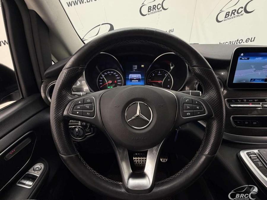 Black Mercedes-Benz V 250 2020 in Vilnius, with an engine capacity of 1.95 L and mileage of 405 thousand km for 26500 €, photo 31 on AUTOMOTO.COM.LV