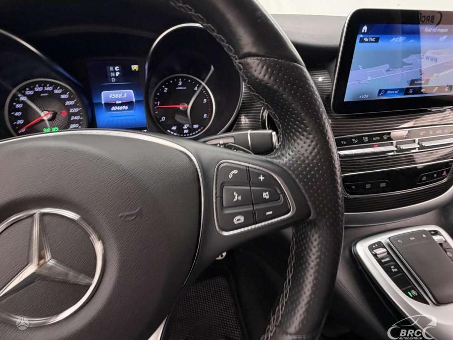 Black Mercedes-Benz V 250 2020 in Vilnius, with an engine capacity of 1.95 L and mileage of 405 thousand km for 26500 €, photo 32 on AUTOMOTO.COM.LV