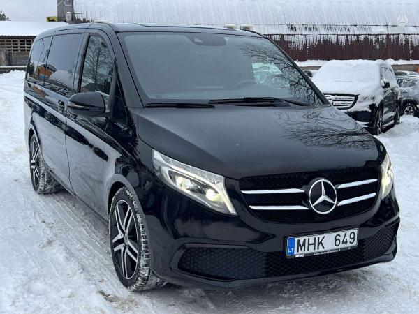 Black Mercedes-Benz V 250 2021 in Vilnius, with an engine capacity of 1.95 L and mileage of 66 thousand km for 40000 €, photo 6 on AUTOMOTO.COM.LV