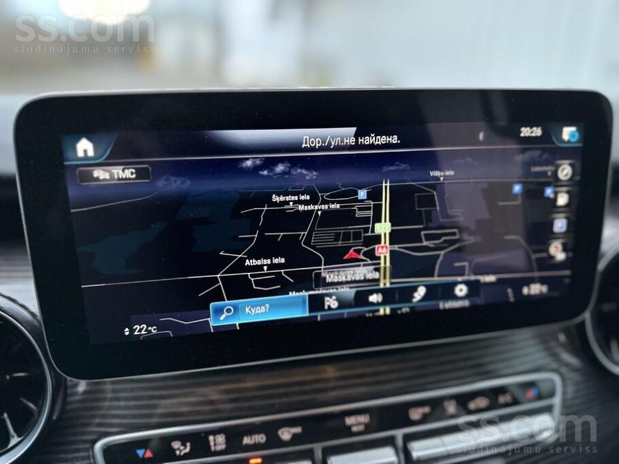 Melns Mercedes-Benz V 250 2023 Rīga, ar dzinēja tilpumu 2.00 L un nobraukumu 44 tūkst. km par 56300 €, foto 22 vietnē AUTOMOTO.COM.LV