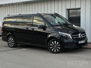 Black Mercedes-Benz V 250 2023 in Riga, with an engine capacity of 2.00 L and mileage of 44 thousand km for 55800 €, photo  on AUTOMOTO.COM.LV