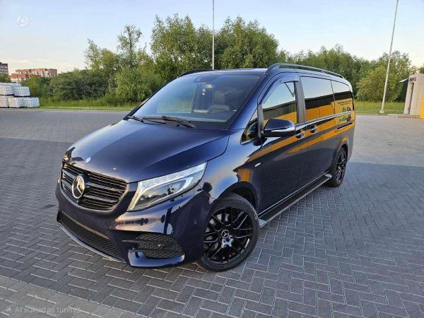Blue Mercedes-Benz V 250 2016 in Klaipeda, with an engine capacity of 2.10 L and mileage of 157 thousand km for 33000 €, photo 1 on AUTOMOTO.COM.LV