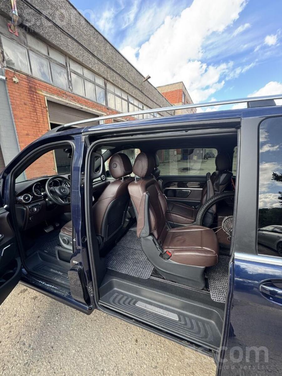 Blue Mercedes-Benz V 250 2017 in Jekabpils, with an engine capacity of 2.20 L and mileage of 354 thousand km for 24500 €, photo 7 on AUTOMOTO.COM.LV