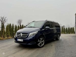 Blue Mercedes-Benz V 250 2015 in Vilnius, with an engine capacity of 2.14 L and mileage of 278 thousand km for 30400 €, photo  on AUTOMOTO.COM.LV