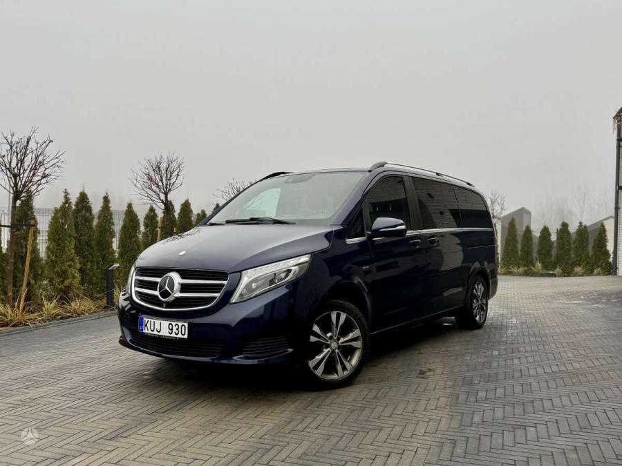 Zils Mercedes-Benz V 250 2015 Viļņa, ar dzinēja tilpumu 2.14 L un nobraukumu 278 tūkst. km par 30400 €, foto 1 vietnē AUTOMOTO.COM.LV
