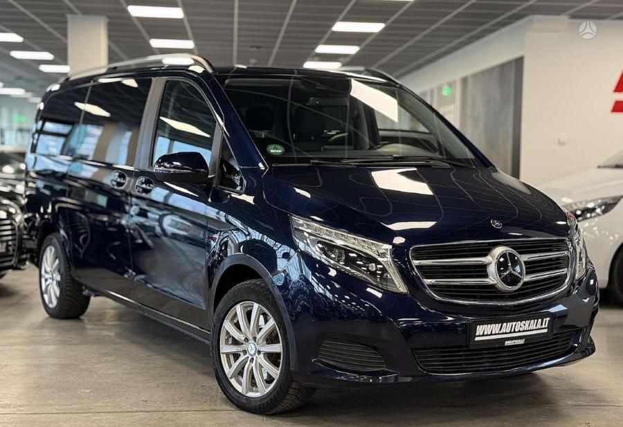 Blue Mercedes-Benz V 250 2017 in Klaipeda, with an engine capacity of 2.14 L and mileage of 259 thousand km for 30900 €, photo 32 on AUTOMOTO.COM.LV