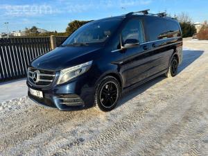 Blue Mercedes-Benz V 250 2017 in Riga, with an engine capacity of 2.20 L and mileage of 187 thousand km for 24900 €, photo 2 on AUTOMOTO.COM.LV