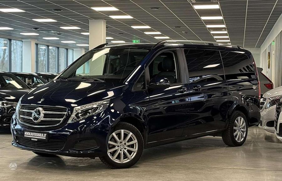 Blue Mercedes-Benz V 250 2017 in Klaipeda, with an engine capacity of 2.14 L and mileage of 259 thousand km for 29900 €, photo 35 on AUTOMOTO.COM.LV