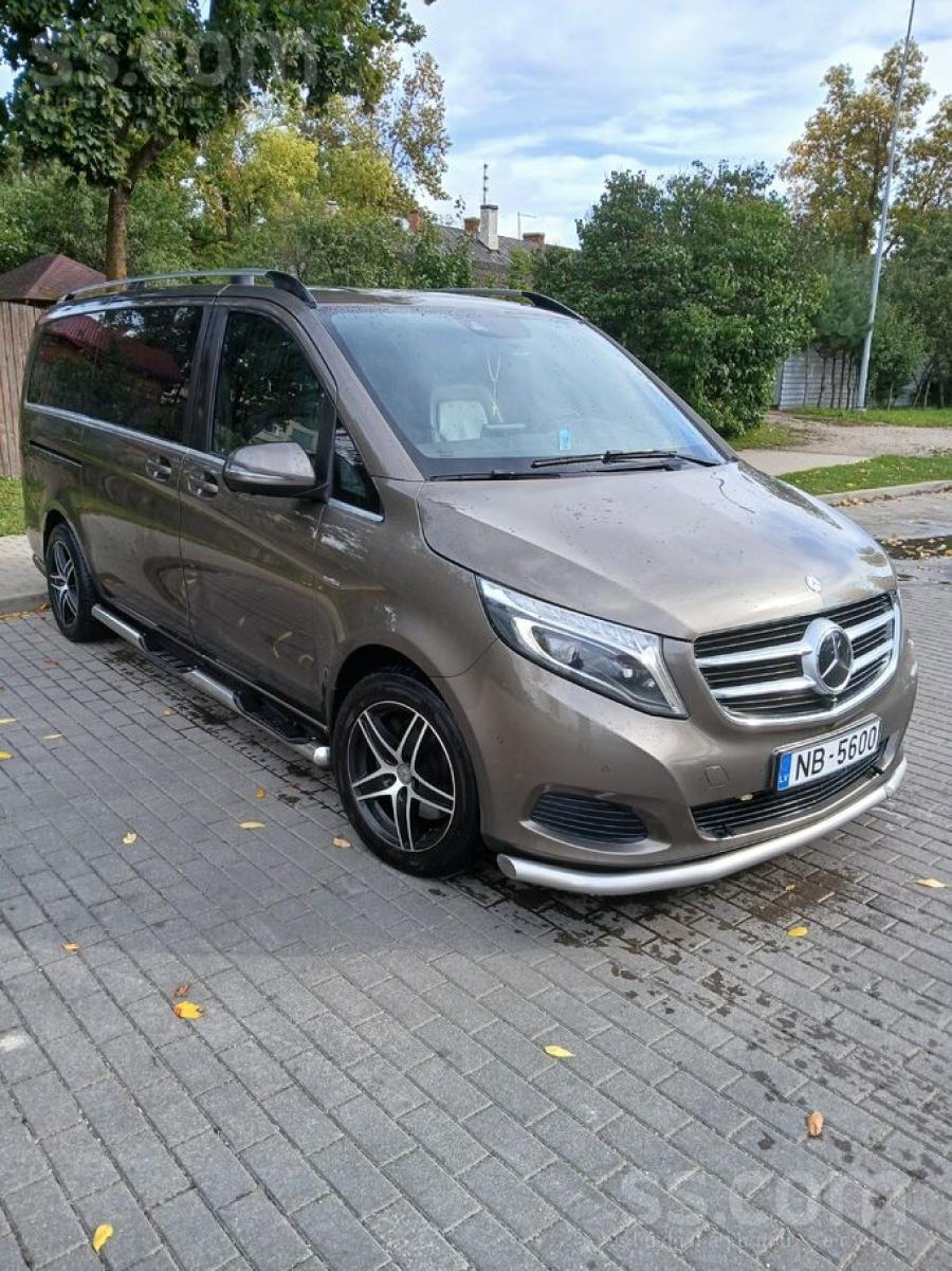 Brown Mercedes-Benz V 250 2017 in Rezekne, with an engine capacity of 2.20 L and mileage of 325 thousand km for 22500 €, photo 4 on AUTOMOTO.COM.LV