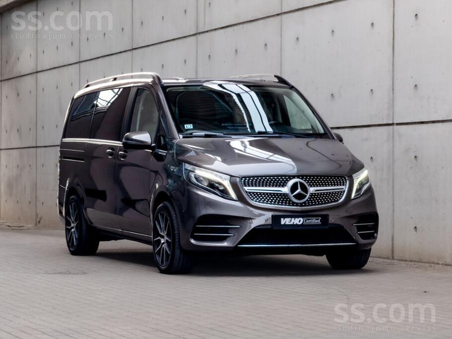 Brown Mercedes-Benz V 250 2018 in Riga, with an engine capacity of 2.20 L and mileage of 169 thousand km for 68900 €, photo 1 on AUTOMOTO.COM.LV