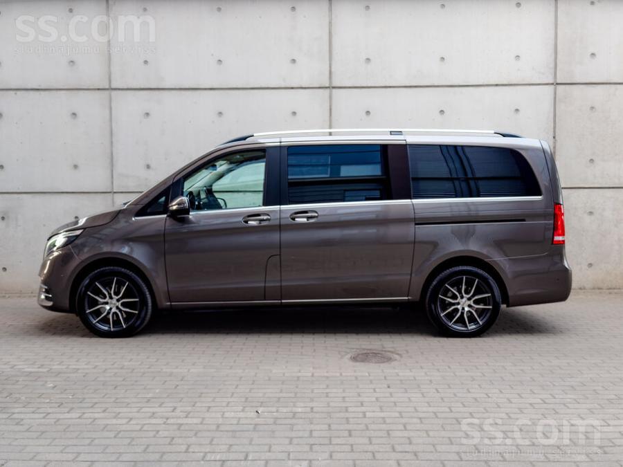 Brown Mercedes-Benz V 250 2018 in Riga, with an engine capacity of 2.20 L and mileage of 169 thousand km for 68900 €, photo 8 on AUTOMOTO.COM.LV