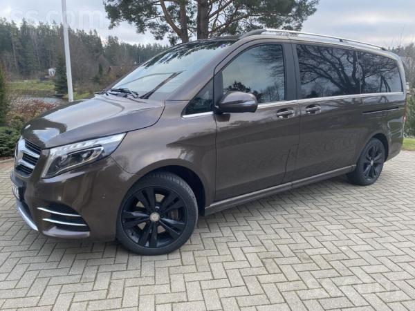 Brown Mercedes-Benz V 250 2018 in Riga, with an engine capacity of 2.20 L and mileage of 110 thousand km for 45000 €, photo 1 on AUTOMOTO.COM.LV