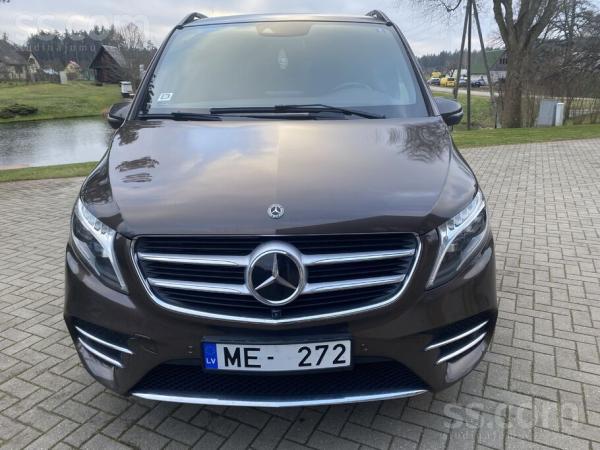 Brown Mercedes-Benz V 250 2018 in Riga, with an engine capacity of 2.20 L and mileage of 110 thousand km for 45000 €, photo 2 on AUTOMOTO.COM.LV