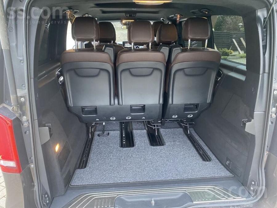 Brown Mercedes-Benz V 250 2018 in Riga, with an engine capacity of 2.20 L and mileage of 110 thousand km for 45000 €, photo 10 on AUTOMOTO.COM.LV