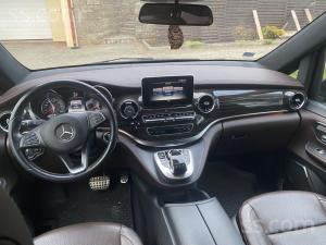 Brown Mercedes-Benz V 250 2018 in Riga, with an engine capacity of 2.20 L and mileage of 110 thousand km for 45000 €, photo 13 on AUTOMOTO.COM.LV