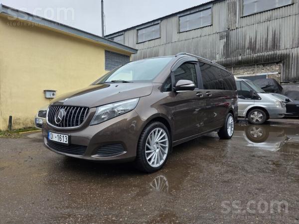 Brown Mercedes-Benz V 250 2015 in Ogre, with an engine capacity of 2.20 L and mileage of 313 thousand km for 22784 €, photo 1 on AUTOMOTO.COM.LV
