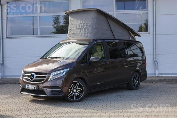 Brown Mercedes-Benz V 250 2016 in Riga, with an engine capacity of 2.10 L and mileage of 304 thousand km for 36495 €, photo 1 on AUTOMOTO.COM.LV