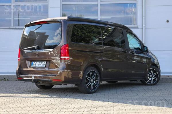 Brown Mercedes-Benz V 250 2016 in Riga, with an engine capacity of 2.10 L and mileage of 304 thousand km for 36495 €, photo 10 on AUTOMOTO.COM.LV