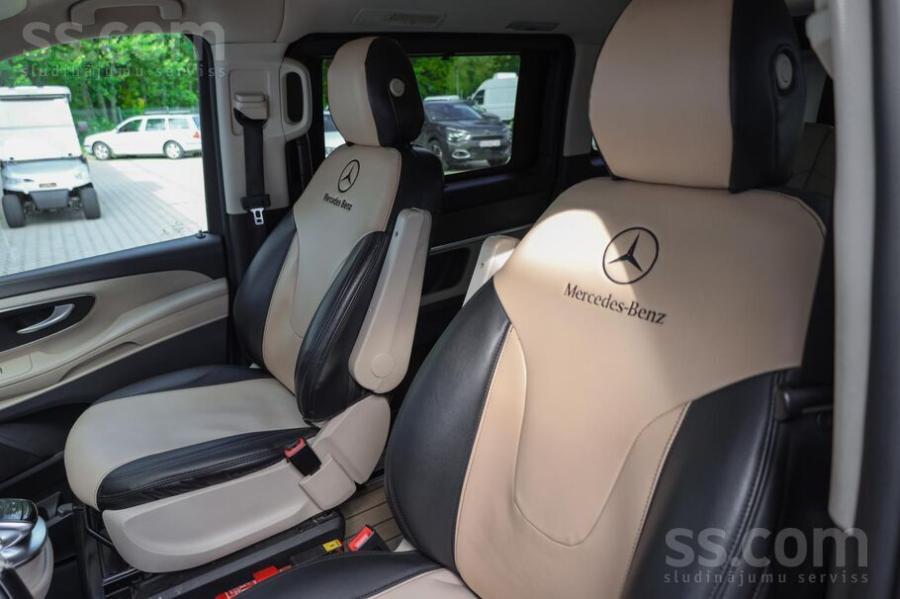 Brown Mercedes-Benz V 250 2016 in Riga, with an engine capacity of 2.10 L and mileage of 304 thousand km for 36495 €, photo 13 on AUTOMOTO.COM.LV