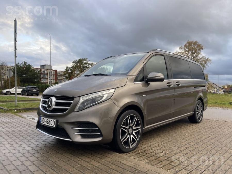 Brown Mercedes-Benz V 250 2017 in Riga, with an engine capacity of 2.20 L and mileage of 226 thousand km for 38500 €, photo 4 on AUTOMOTO.COM.LV