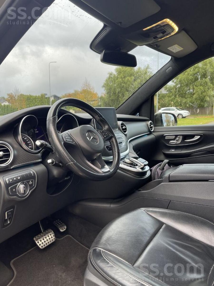 Brown Mercedes-Benz V 250 2017 in Riga, with an engine capacity of 2.20 L and mileage of 226 thousand km for 38500 €, photo 7 on AUTOMOTO.COM.LV